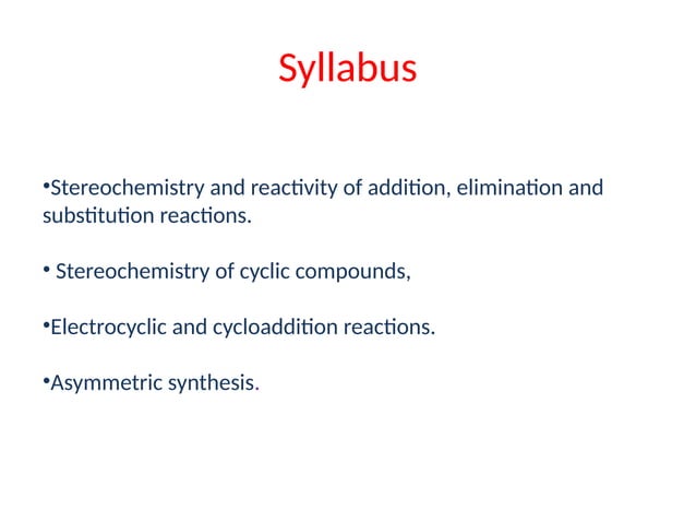 Powerpoint presentation on Stereochemistry | PPTX