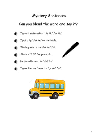 Mystery Sentences | PDF