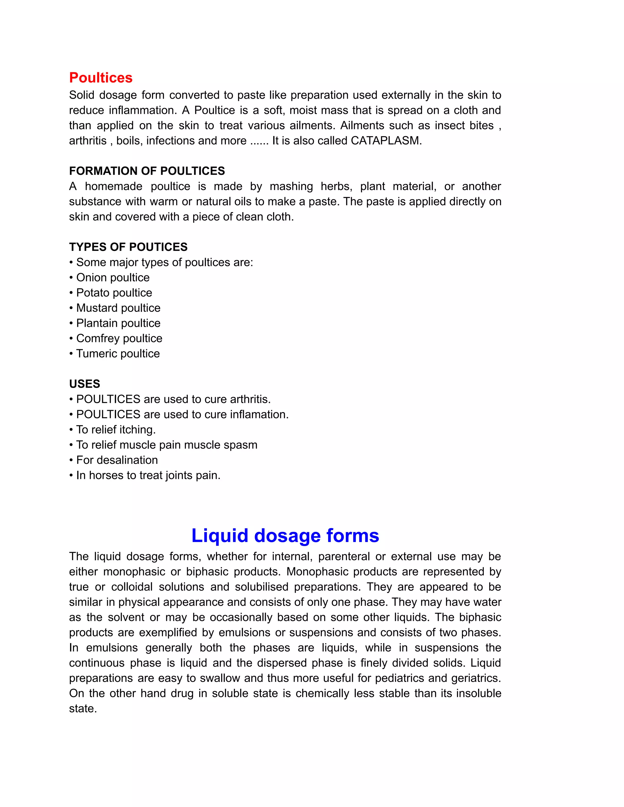 Pharmaceutical Dosage Forms | PDF