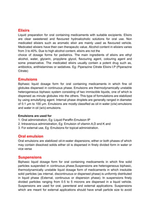 Pharmaceutical Dosage Forms | PDF