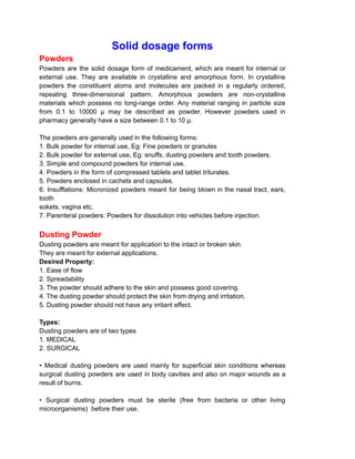 Pharmaceutical Dosage Forms | PDF