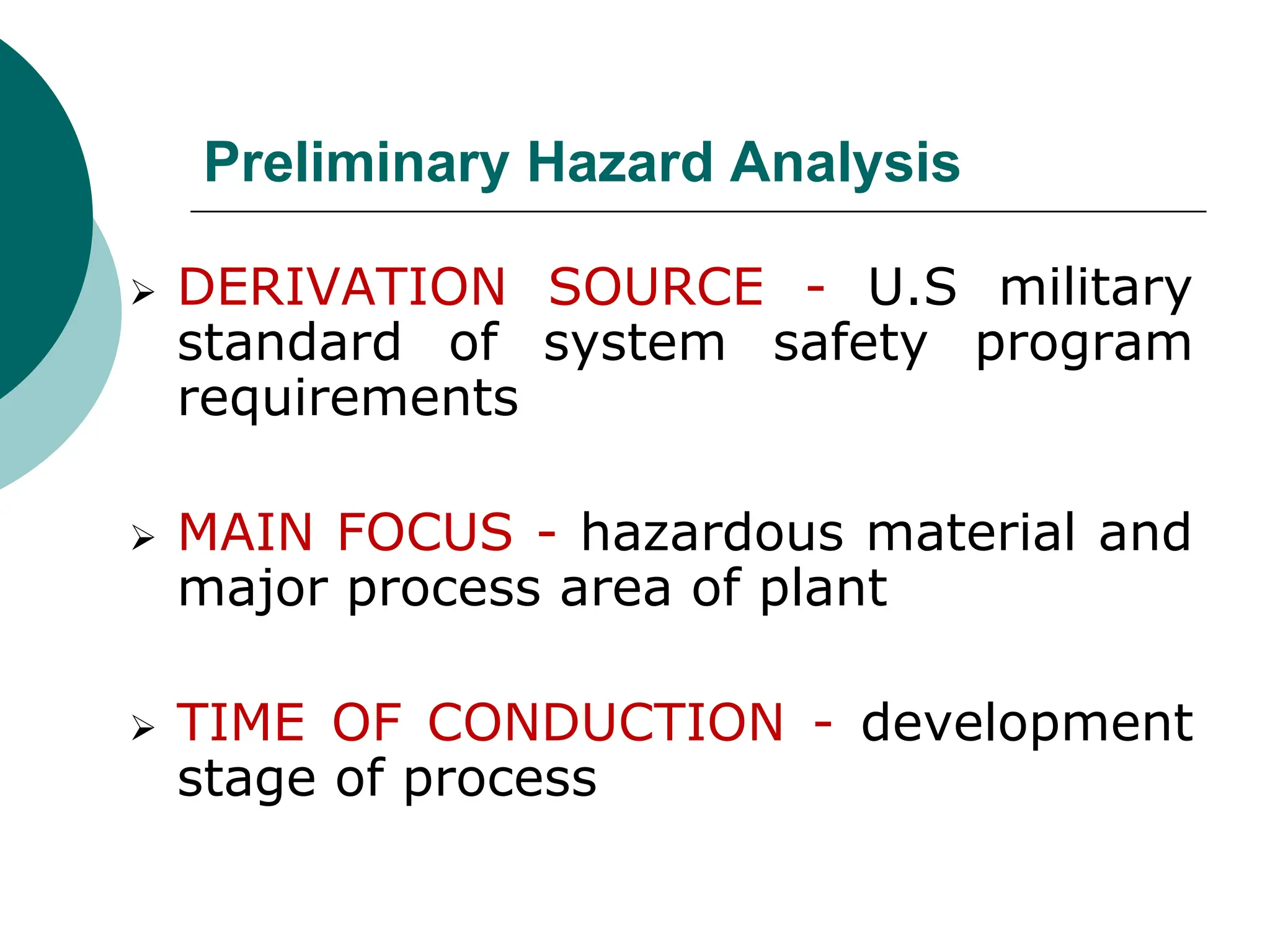 Process Hazard Analysis for the safety and laws | PPT