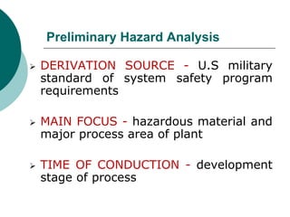 Process Hazard Analysis for the safety and laws | PPT