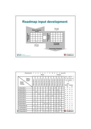 Dr Robert Phaal - Technology roadmapping: a case study | PDF