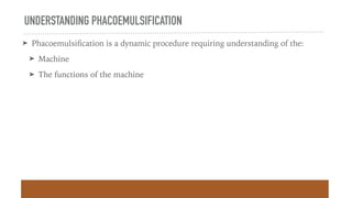 Phacoemulsification: Phacodynamics | PDF