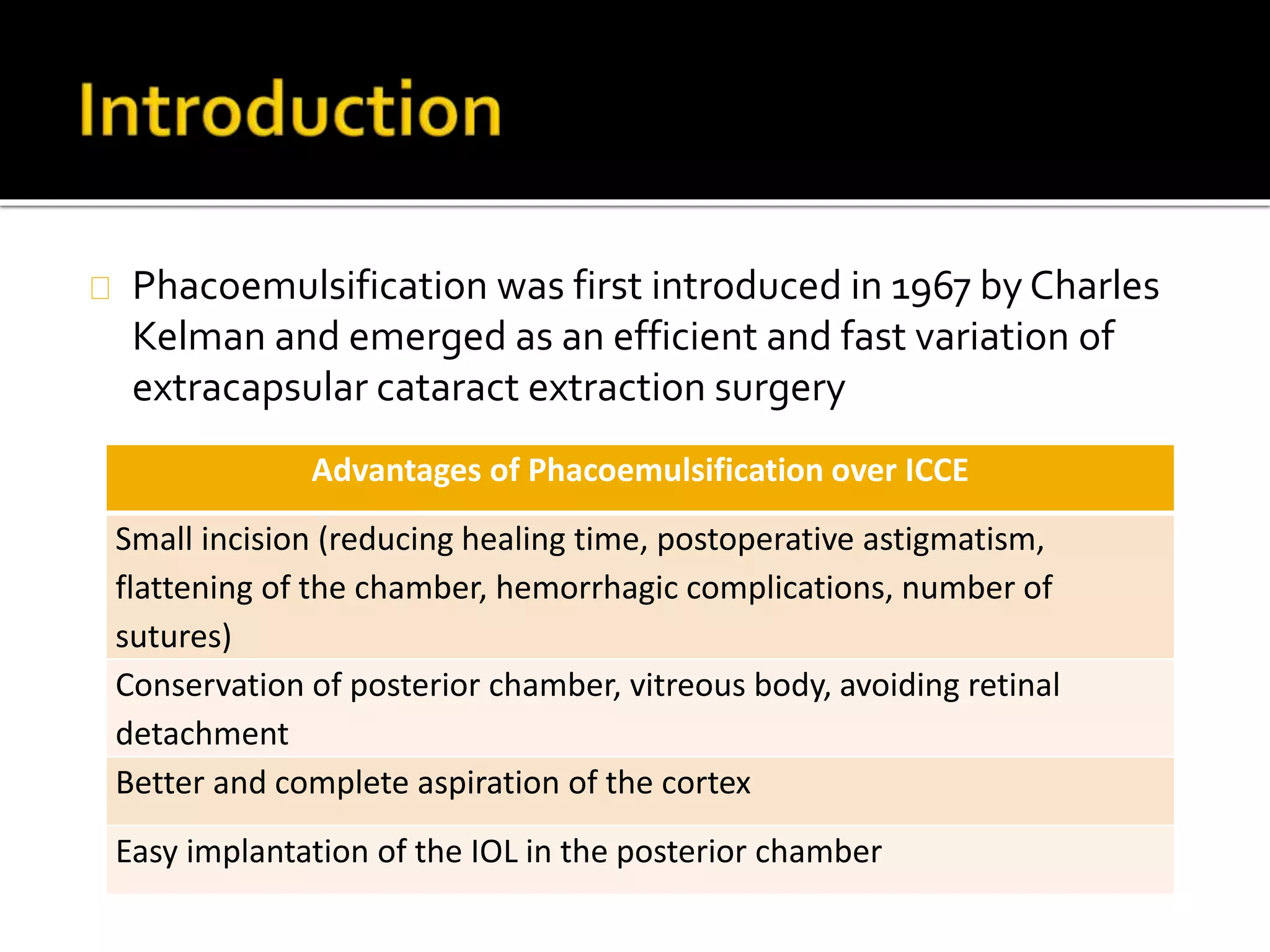 Phacoemulsification | PPTX