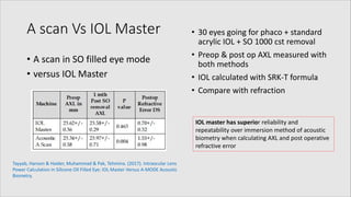 Phacoemulsification in Vitrectomized Silicone Oil Filled Eyes | PDF