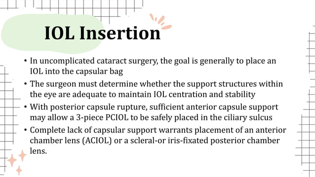 PHACO STEP.pptx | Eye and Vision Conditions | Diseases and Conditions