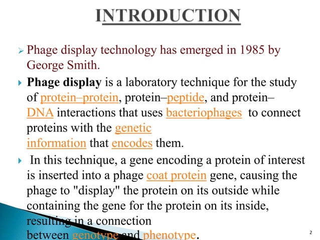Phage display | PPTX
