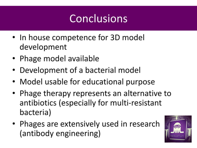 Bacteriophage Project @Hackuarium | PPTX