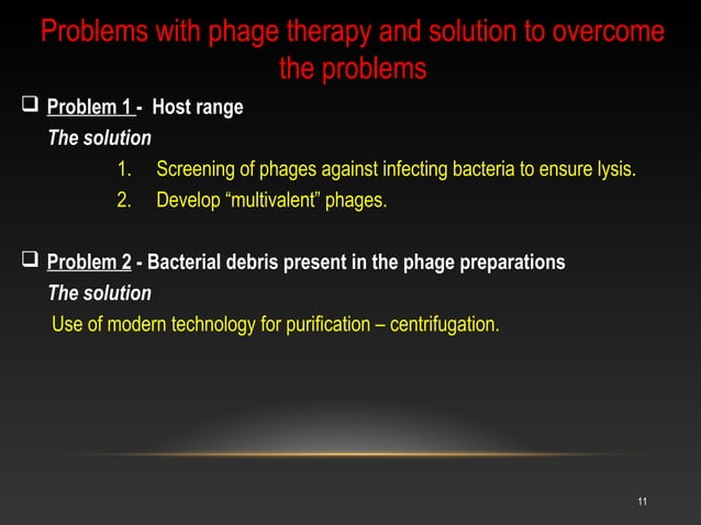 History of the Forgotten Cure - Phage therapy | PPT