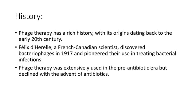 Phage Therapy .pptx | Infectious Diseases | Diseases and Conditions