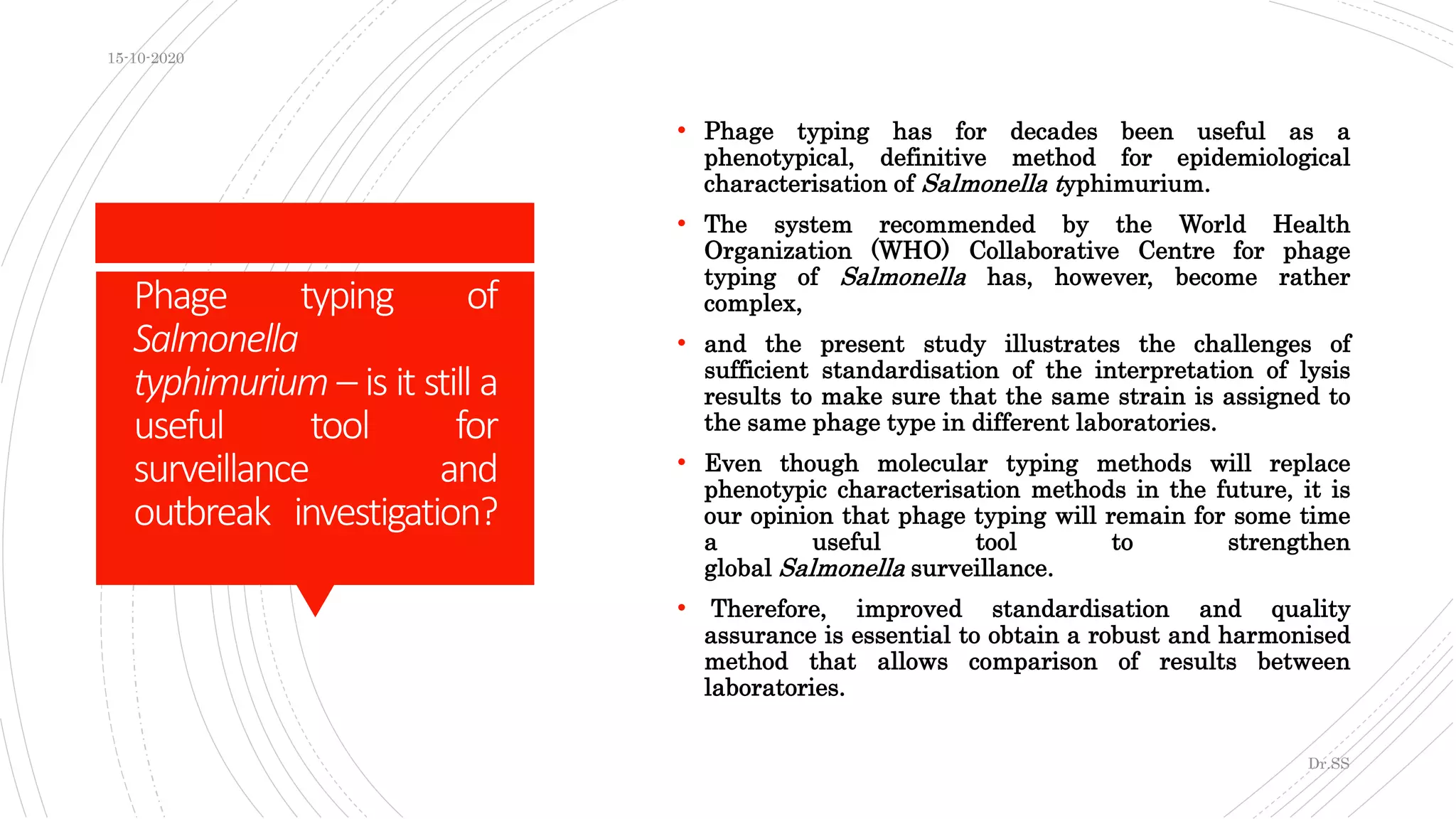 Phage typing | PPTX | Infectious Diseases | Diseases and Conditions