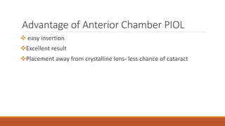 Phakic intraocular lens | PPTX
