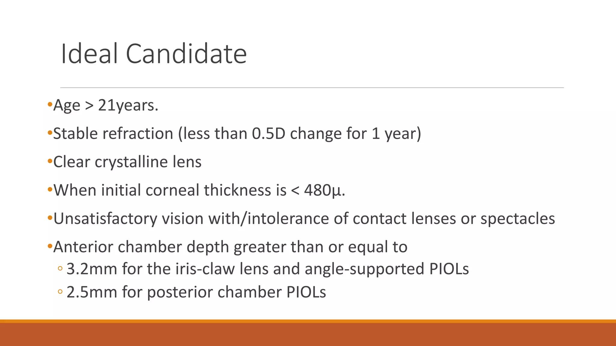 Phakic iol ppt | PPTX