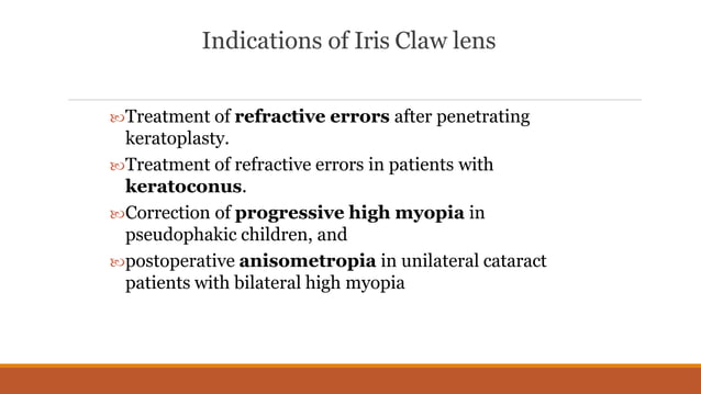 Phakic iol ppt | PPTX