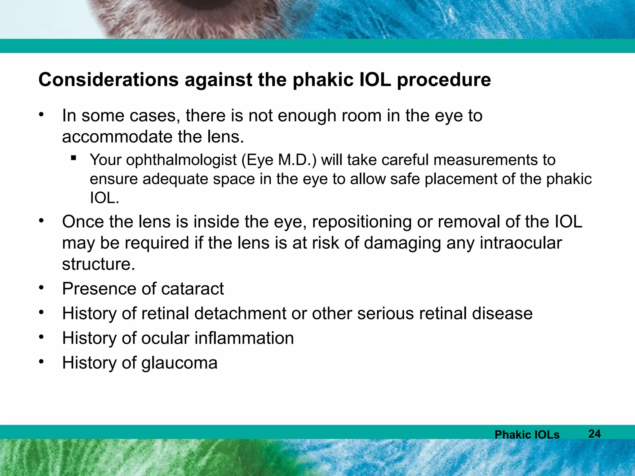 Phakic Intraocular implants in 2017 | ODP