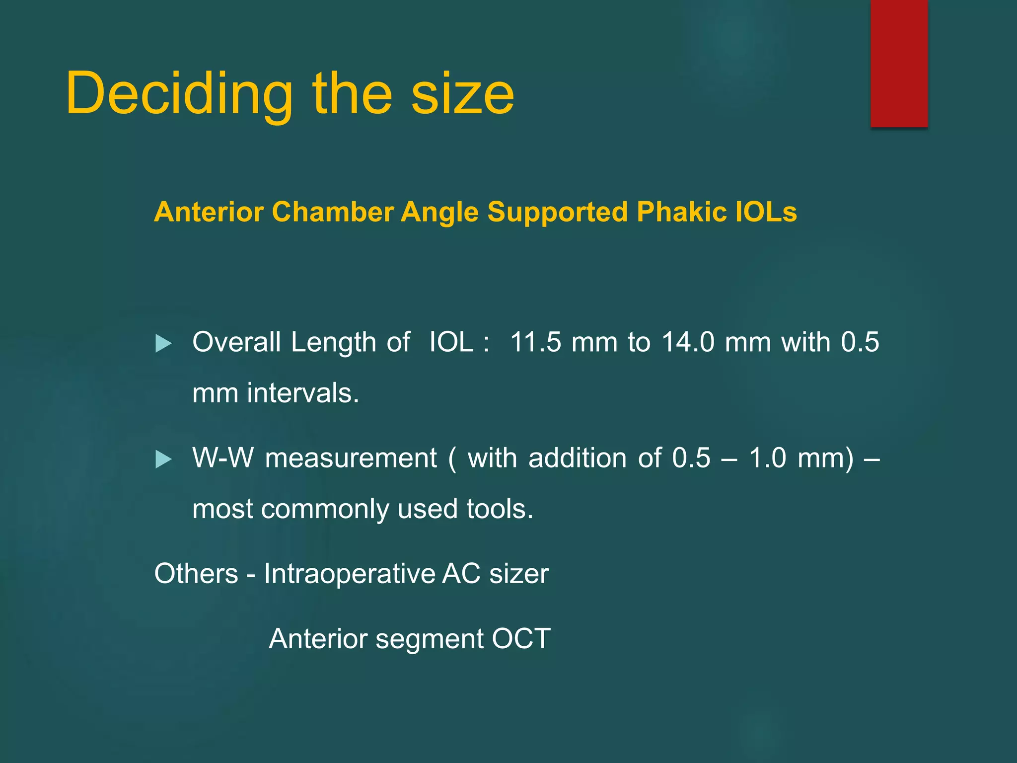 Phakic Intraocular lens | PPTX