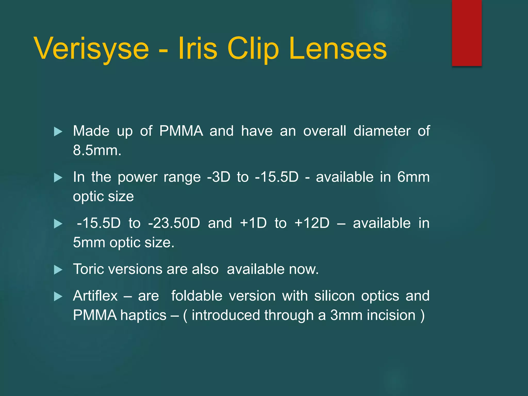Phakic Intraocular lens | PPTX | Eye and Vision Conditions | Diseases and Conditions