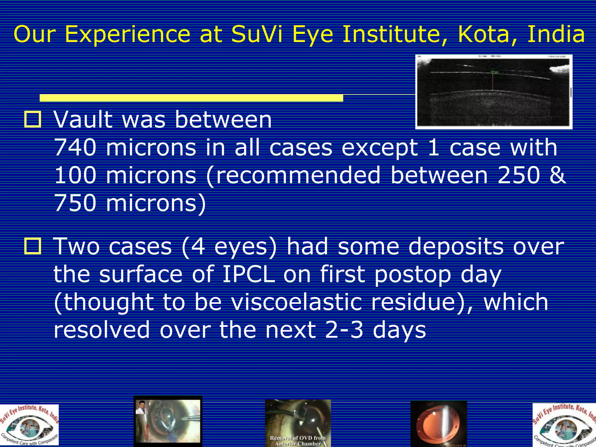Phakic lens implantation, technique, complications & management by dr ...