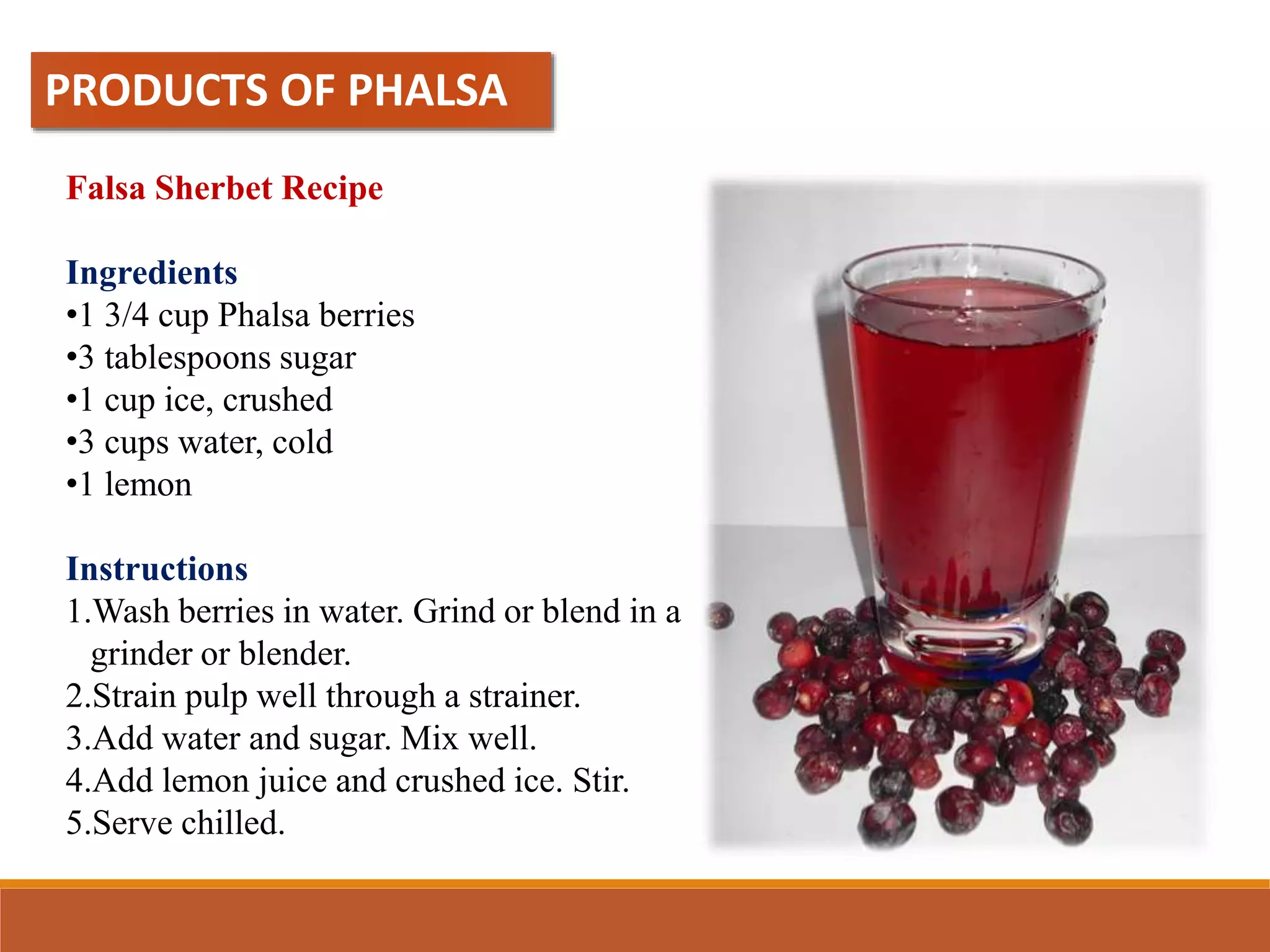 Phalsa | PPTX