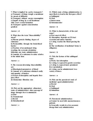 Phamakokinetics & pharmacodynamics | PDF