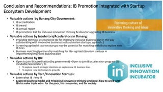 Inclusive Business Promotion Through Startup Innovation Ecosystem ...