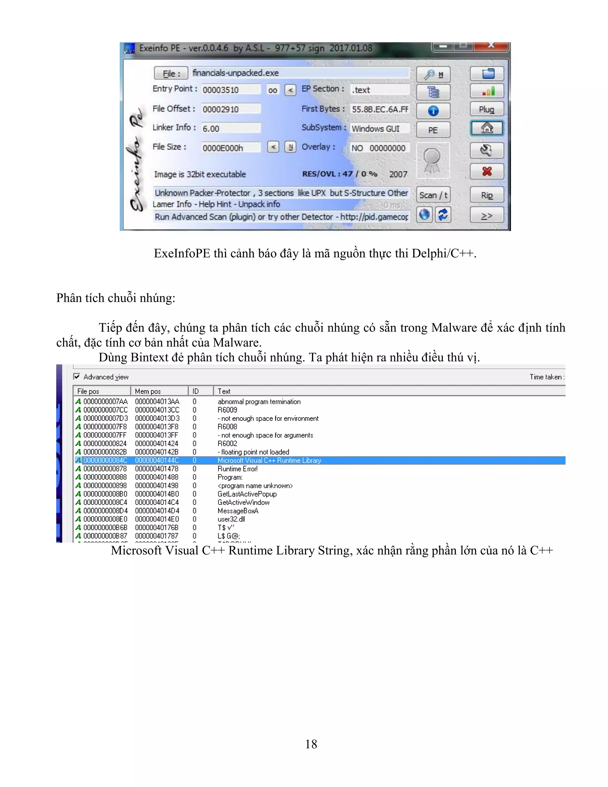 Phân tích mã độc cơ bản - báo cáo thực tập | PDF
