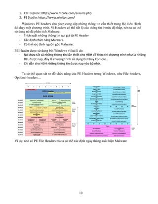 Phân tích mã độc cơ bản - báo cáo thực tập | PDF