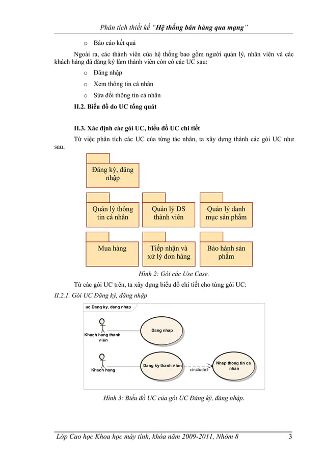 PHÂN TÍCH THIẾT KẾ HỆ THỐNG BÁN HÀNG QUA MẠNG | DOC