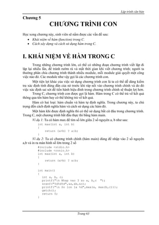 lap trinh c Phan2 chuong5 | PDF