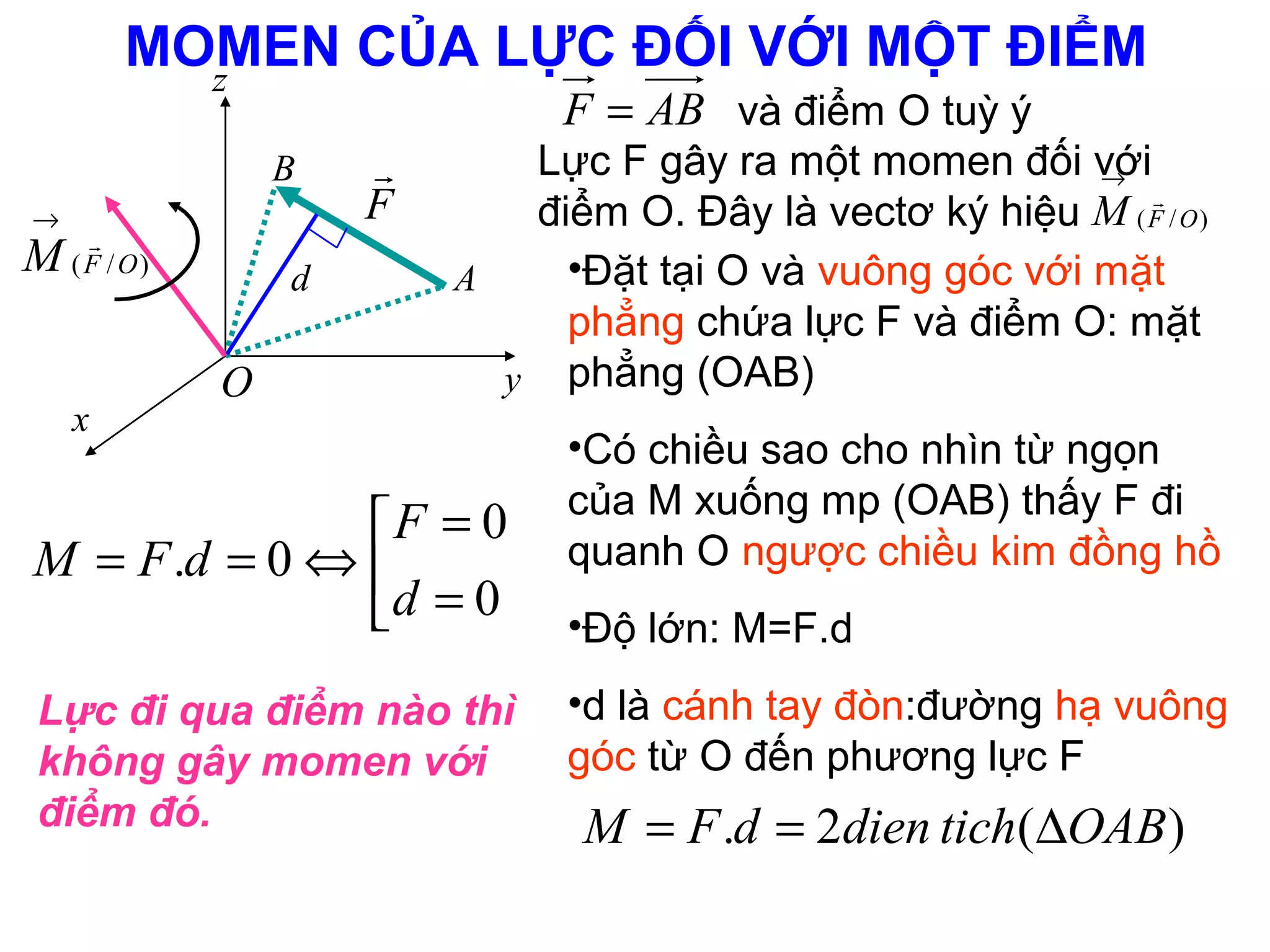 Phần 3: Cơ lý thuyết Momen | PPT