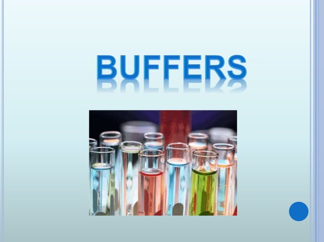 Ph and buffer | PPTX | Chemistry | Science