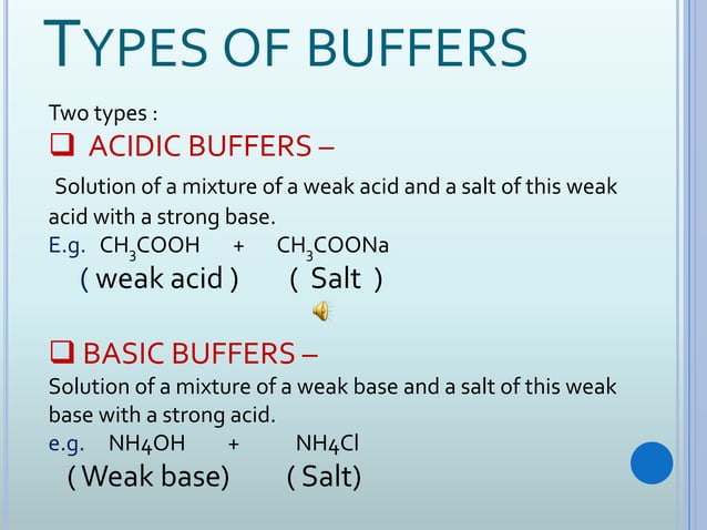 Ph and buffer | PPTX | Chemistry | Science