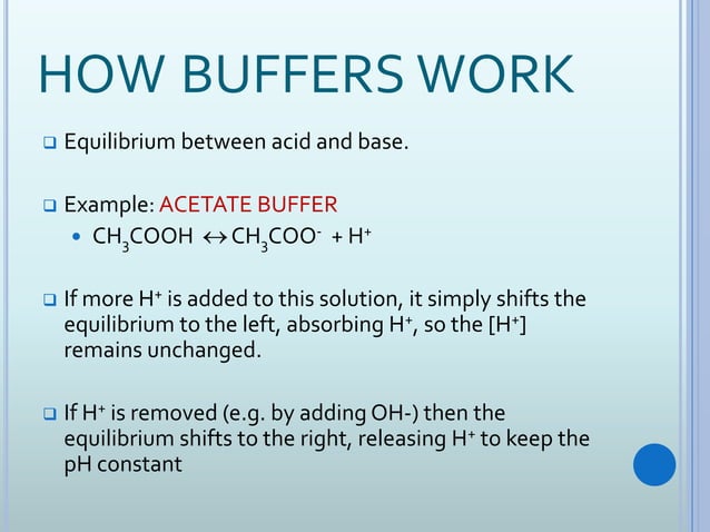 Ph and buffer | PPTX | Chemistry | Science