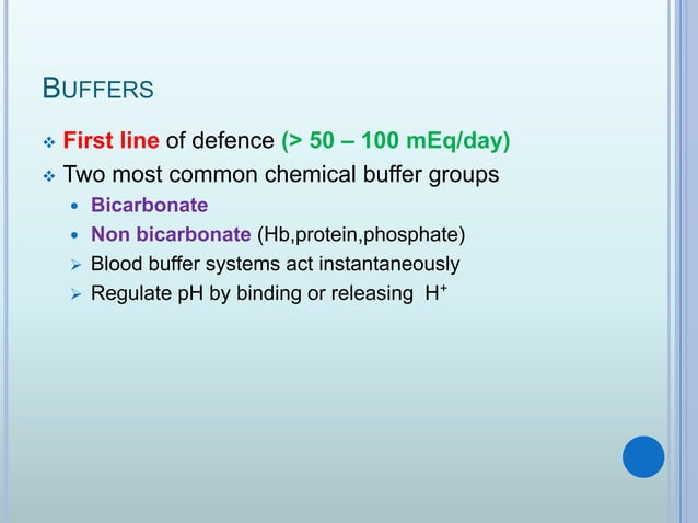 Ph and buffer | PPTX | Chemistry | Science