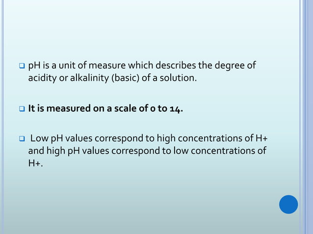 Ph and buffer | PPTX | Chemistry | Science