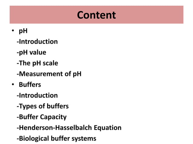p H and buffers | PPTX
