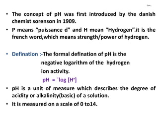 p H and buffers | PPTX