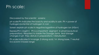 PH AND BUFFERS Isotonic SOLUTIONS B.pharm | PDF