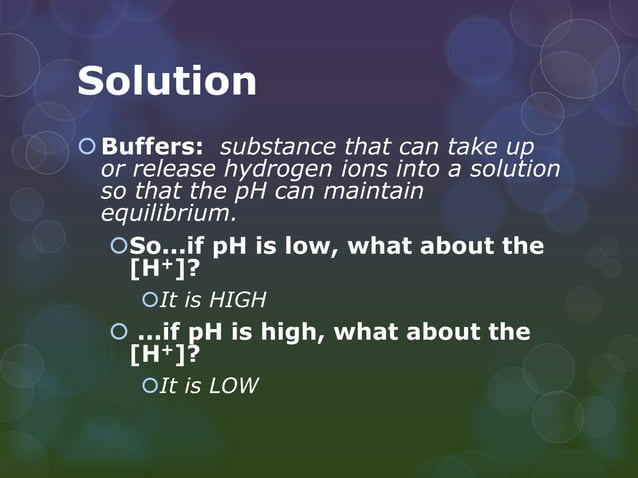 pH and buffers Notes chemistry concept . | PPT