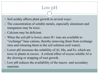 pH and its effects on nutrient availablity | PPTX