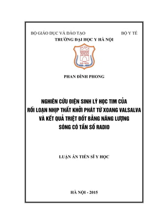 Đặc điểm điện tâm đồ và điện sinh lý tim của ngoại tâm thu thất | PDF