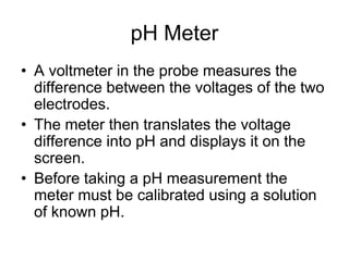 P h and ph meter | PPT | Chemistry | Science