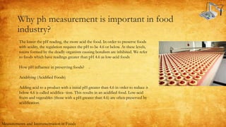 Ph and ph meter and application in foods | PPTX