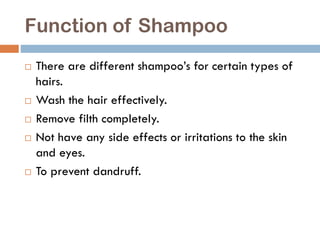 P h and shampoo | PPTX