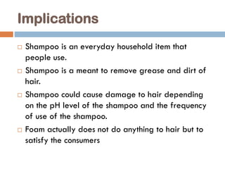P h and shampoo | PPTX
