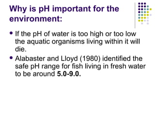 Ph and water toxicity | PPT