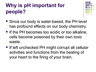 Ph and water toxicity | PPT