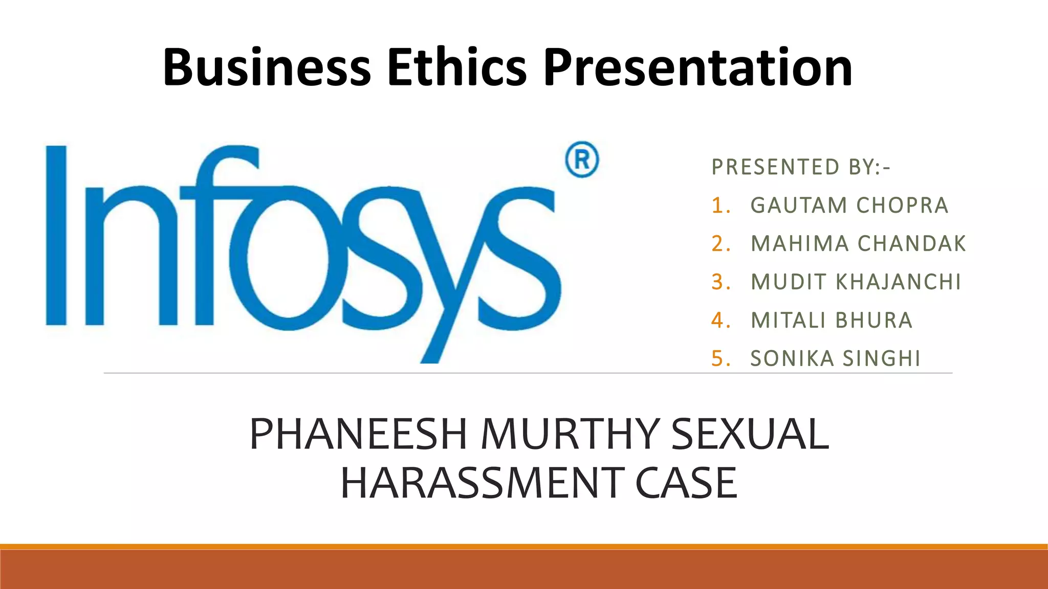 Phaneesh murthy case presentation | PPTX
